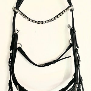 Anatomical Snaffle Multi-bridle Bitted/bitless Padded Poll Relief With ...