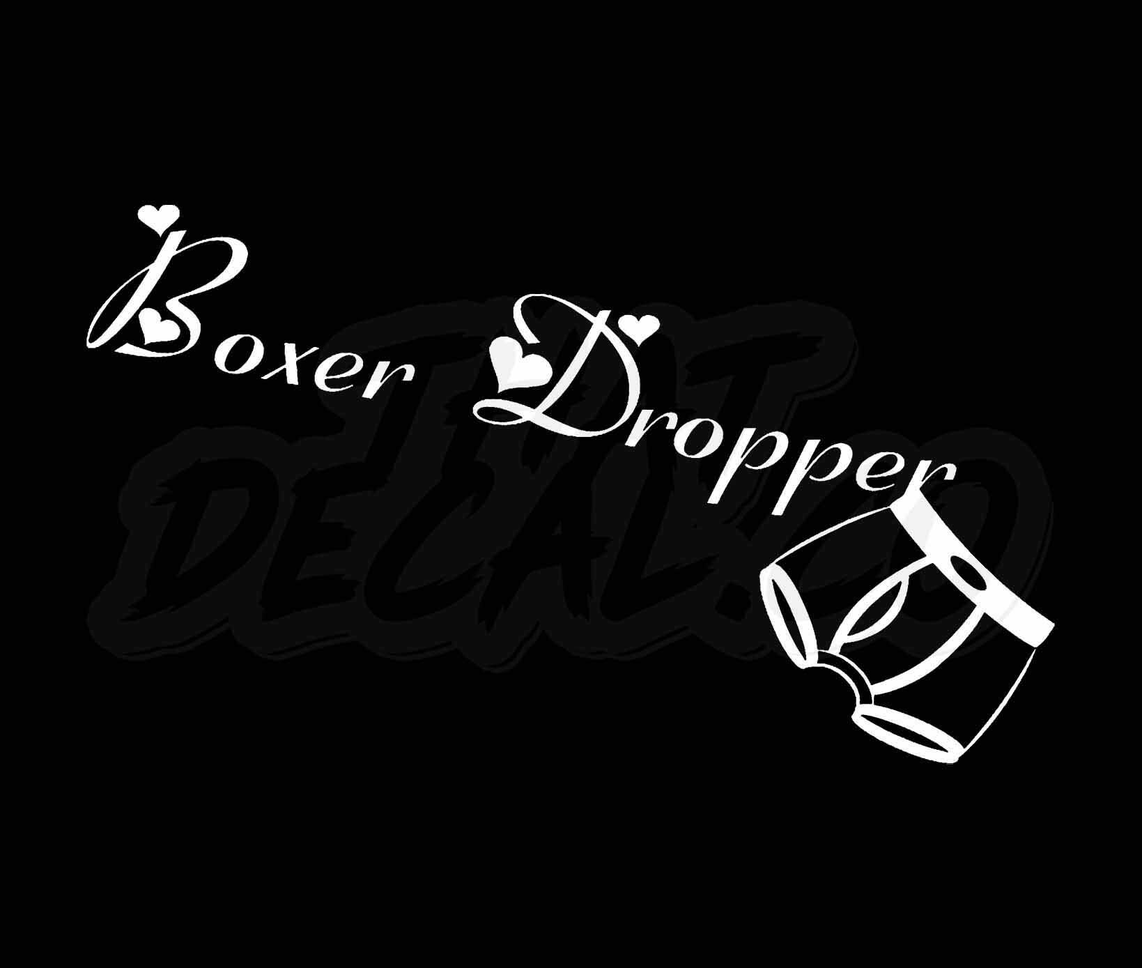 Boxer Dropper Vinyl Decal Stickers Bottle Glass Caradult - Etsy