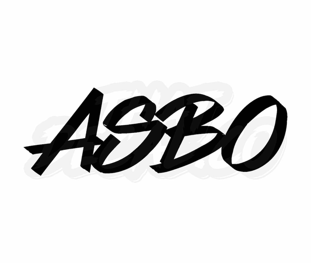 ASBO Vinyl Decal Stickers Bottle Cup Glass Car Van Truck Funny Bike ...