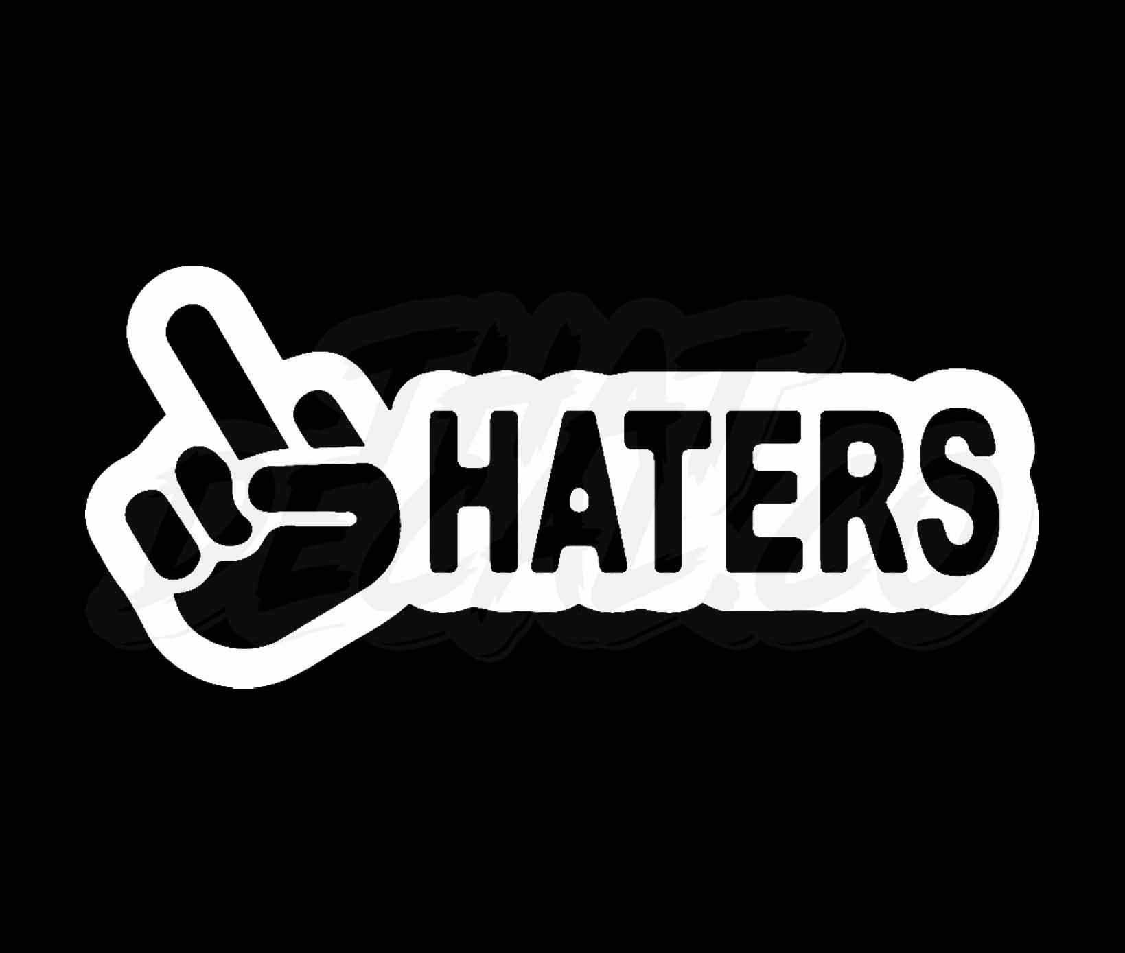 Fck Haters 2 Vinyl Decal Stickers Bottle Cup Glass Car Van - Etsy