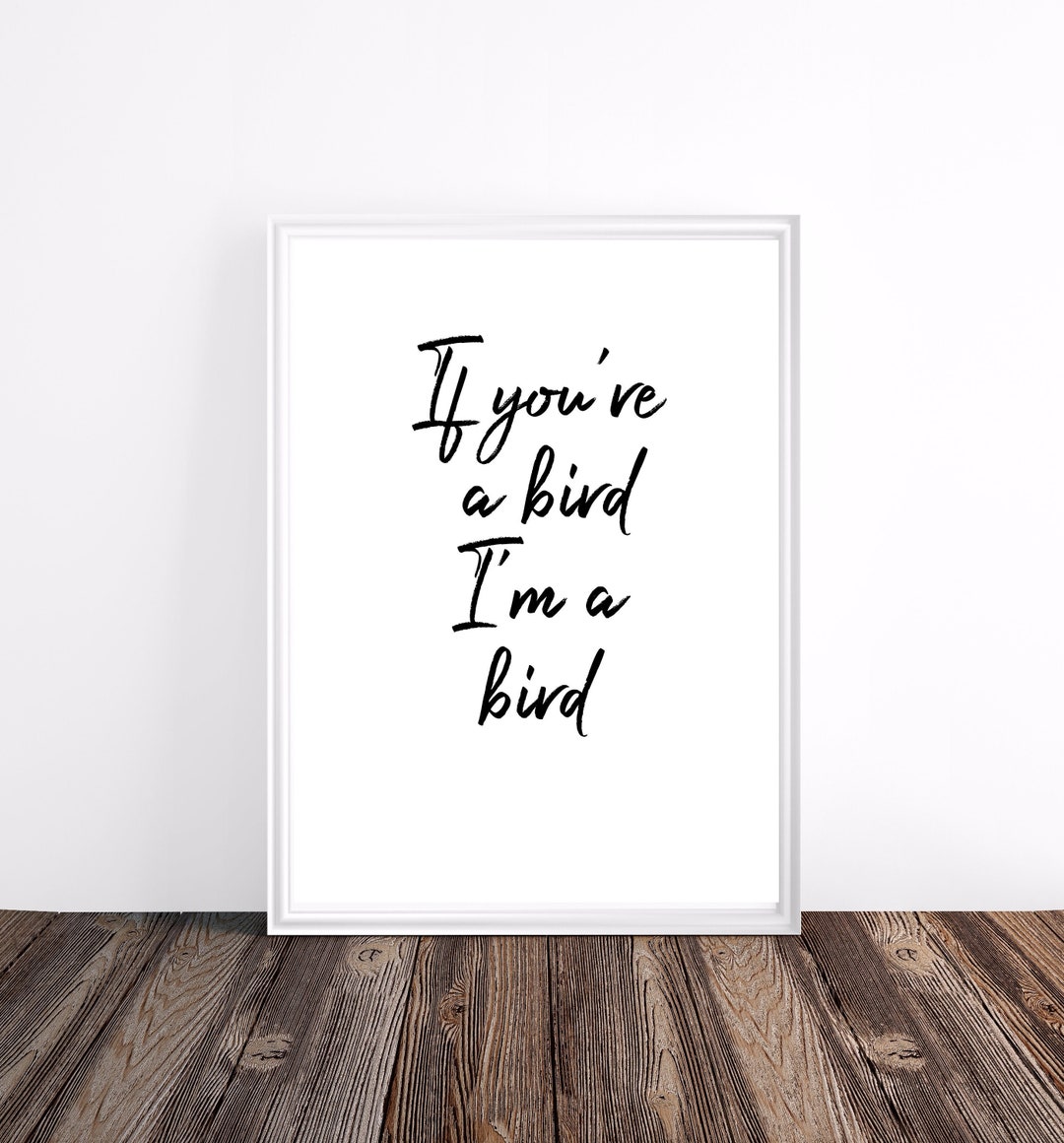 Als je een vogel bent ben ik een vogel De Notebook Quote - Etsy België
