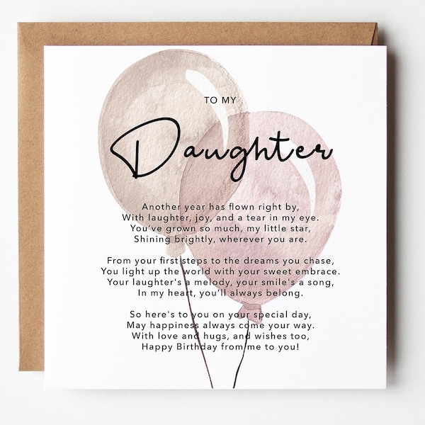 Adult Daughter Birthday Cards - Etsy