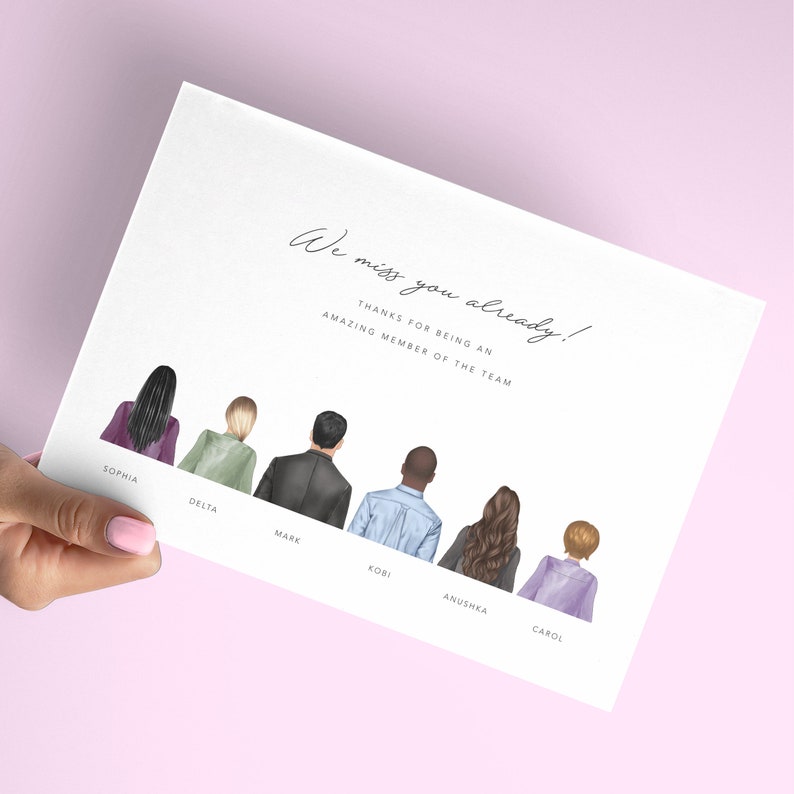 Custom Farewell Card for Coworkers: Personalized Goodbye Gift - Etsy