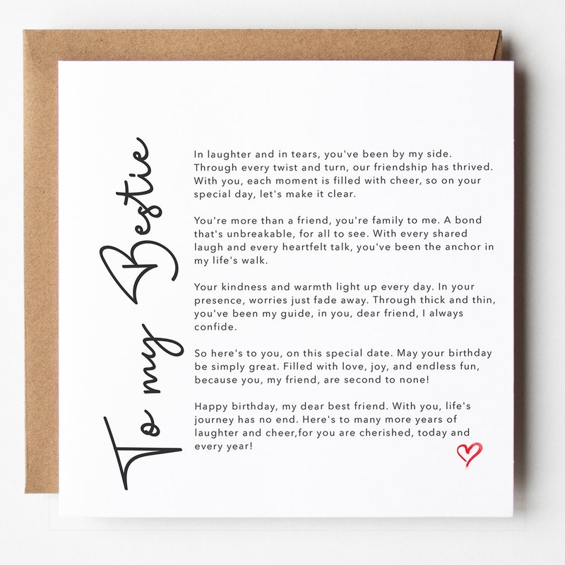 Best Friend Cards - Etsy