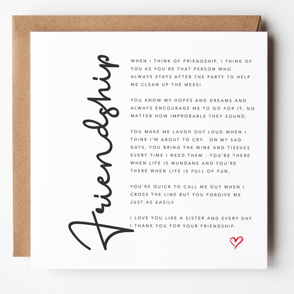 My Special Friend Card - Etsy