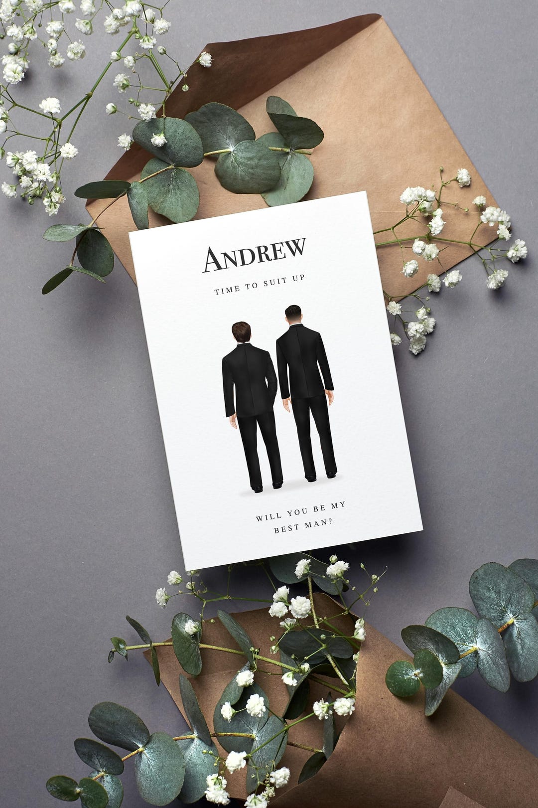 Printable Personalised Best Man Proposal Card Pop the Question in Style ...