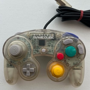 Authentic Official Nintendo Gamecube Controller - Skeleton Clear ...