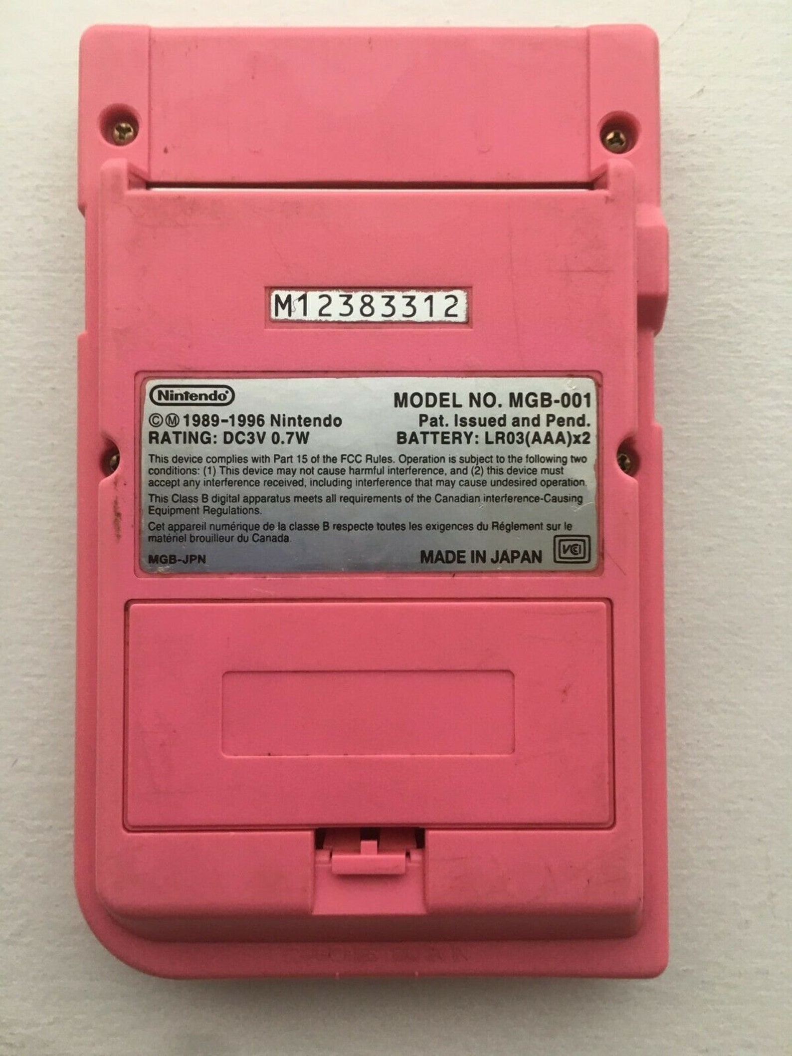 Authentic Nintendo Gameboy Pocket - Pink - 100% OEM - Rare - Etsy