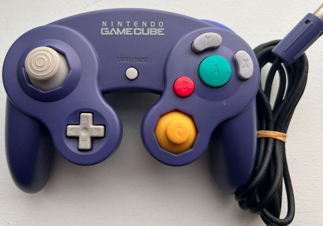 Authentic Official Nintendo Gamecube Controller - Indigo Clear - Tight ...