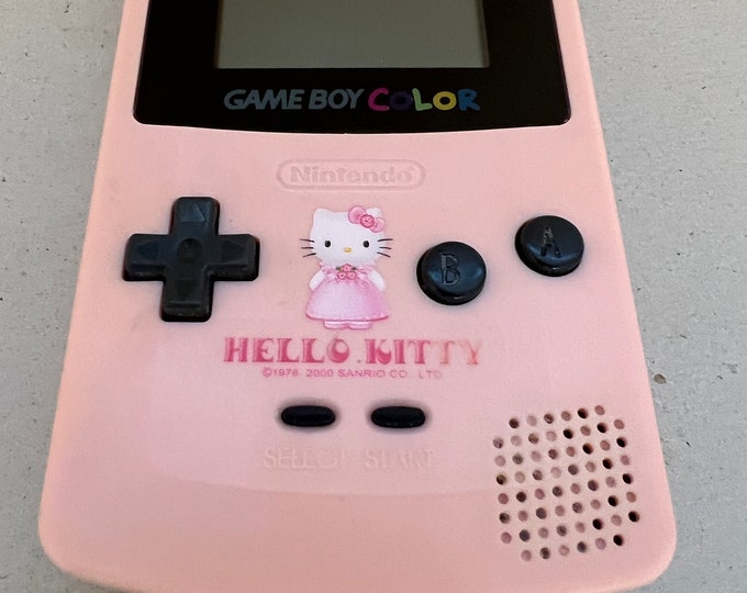 Nintendo Game Boy Gameboy Color "hello Kitty" Edition - 100% OEM - Etsy