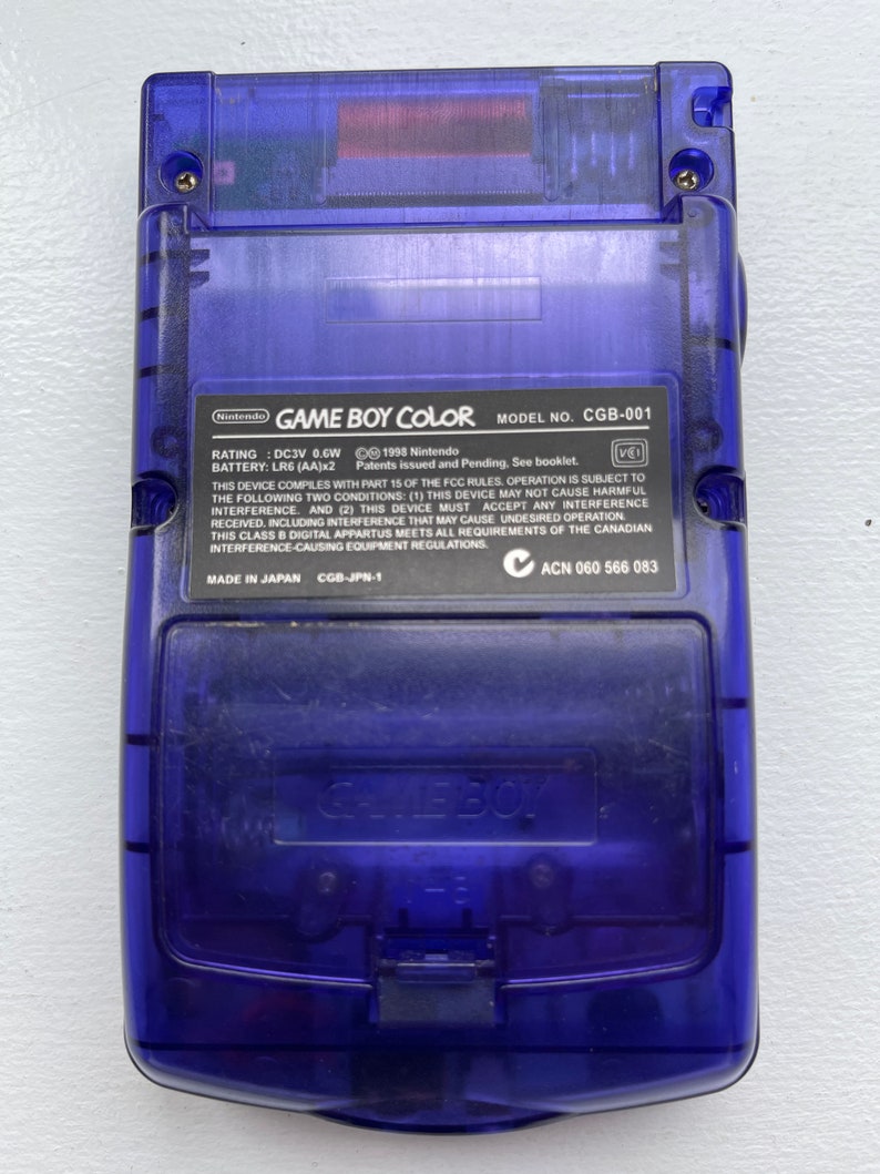 Nintendo Game Boy Gameboy Color Midnight Blue Toysrus Edition - Etsy