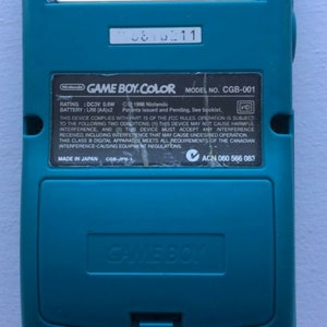 Nintendo Game Boy Gameboy Color Teal - 100% OEM - Etsy