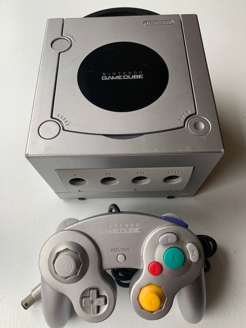 Nintendo Gamecube Silver Console Cords Controllers Ready - Etsy