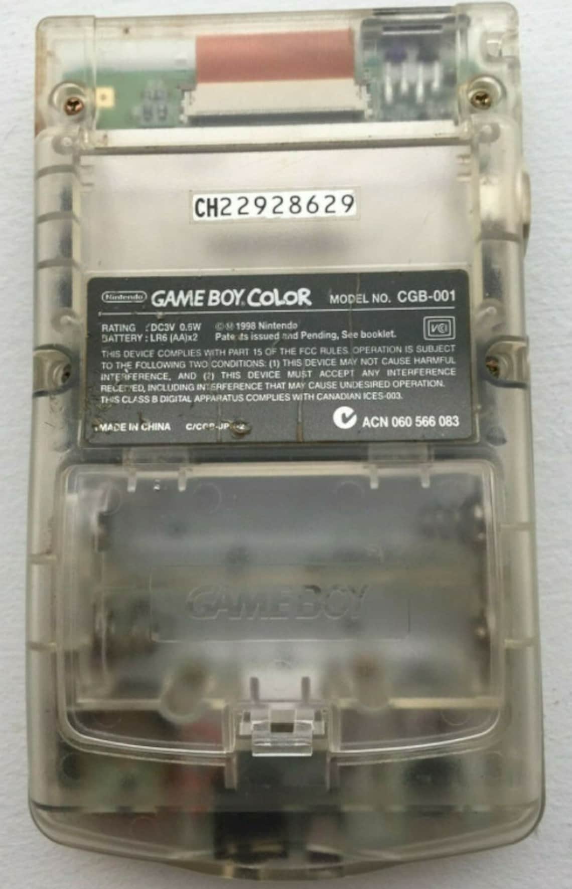 Nintendo Game Boy Gameboy Color Clear 100% OEM - Etsy