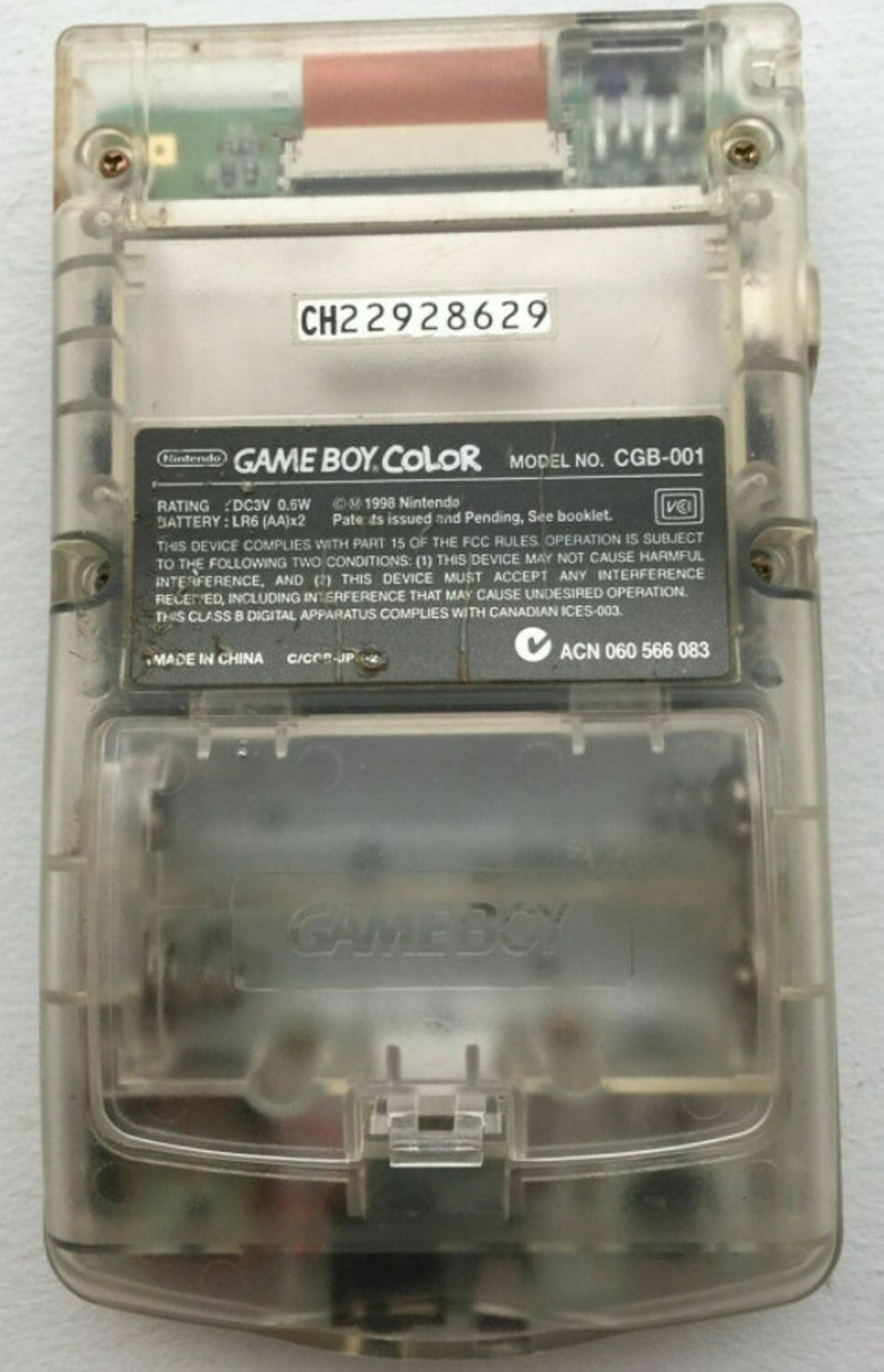 Nintendo Game Boy Gameboy Color Clear 100% OEM - Etsy