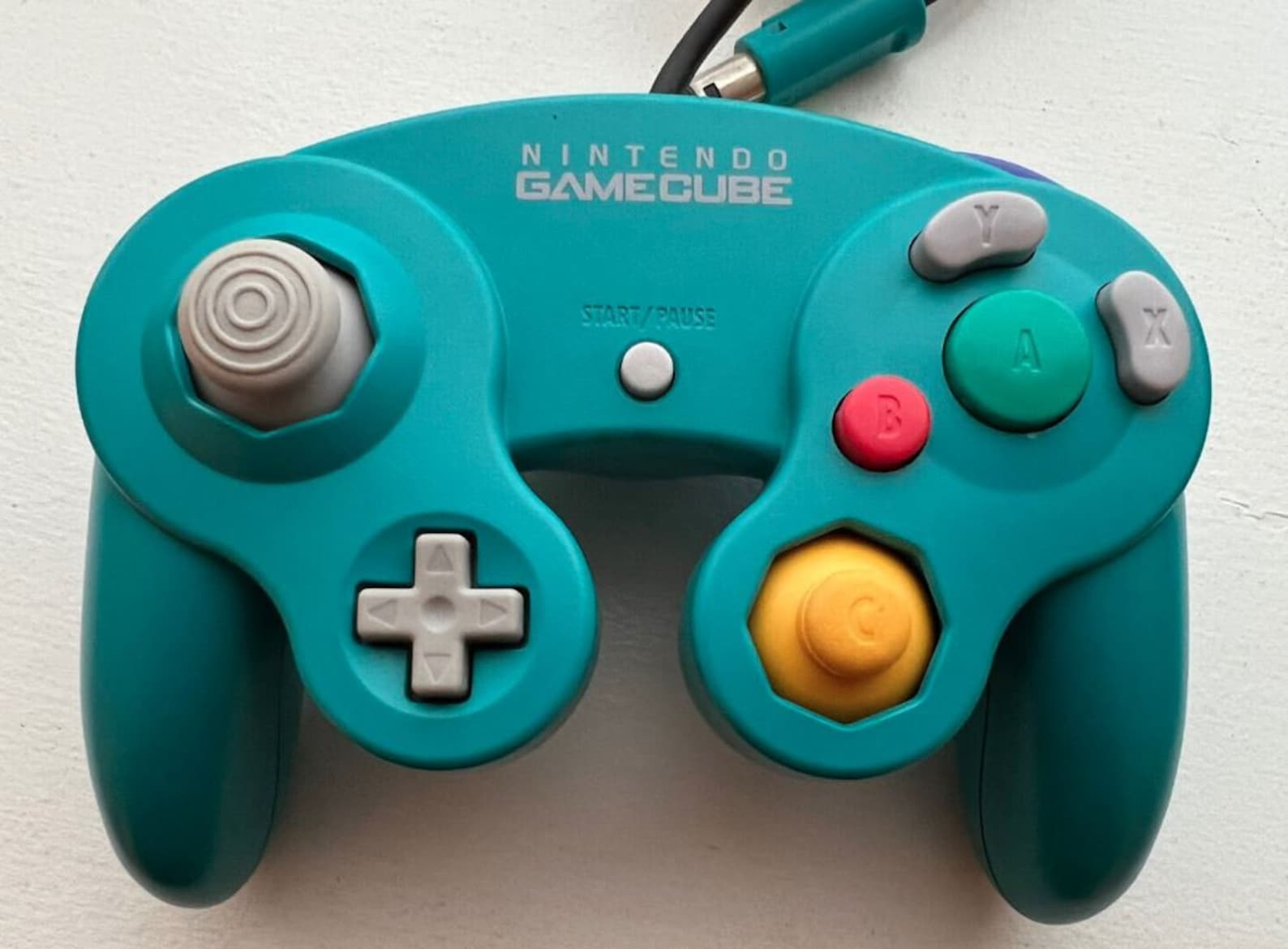 Authentic Official Nintendo Gamecube Controller - Emerald Blue - Tight ...