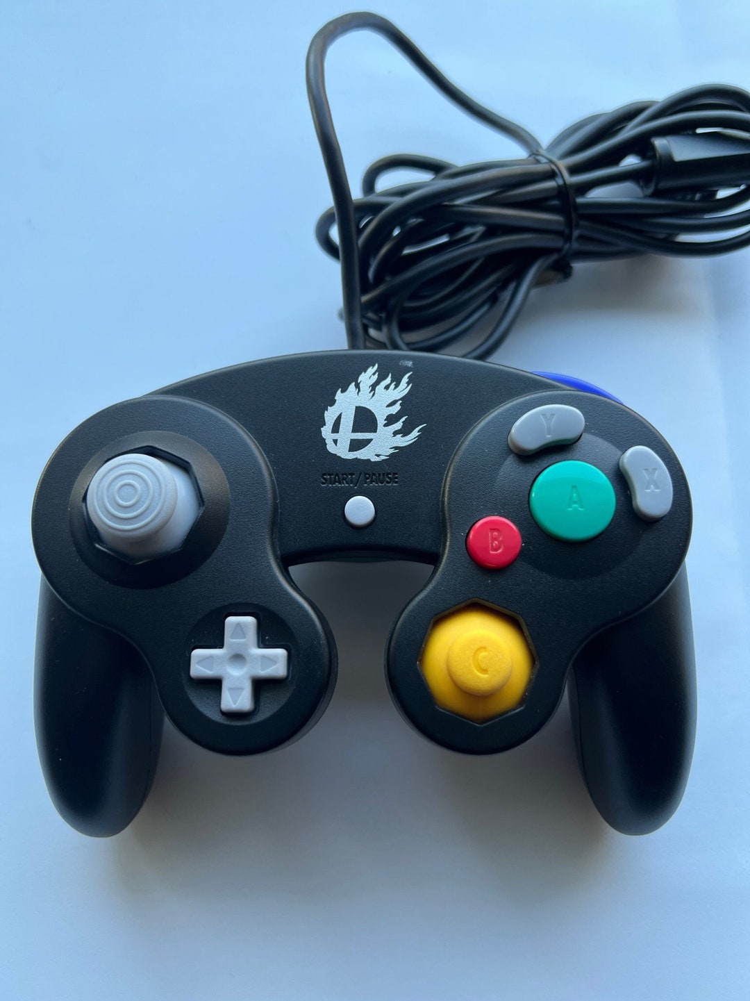 Authentic Official Nintendo Gamecube Controller - Super Smash Black ...
