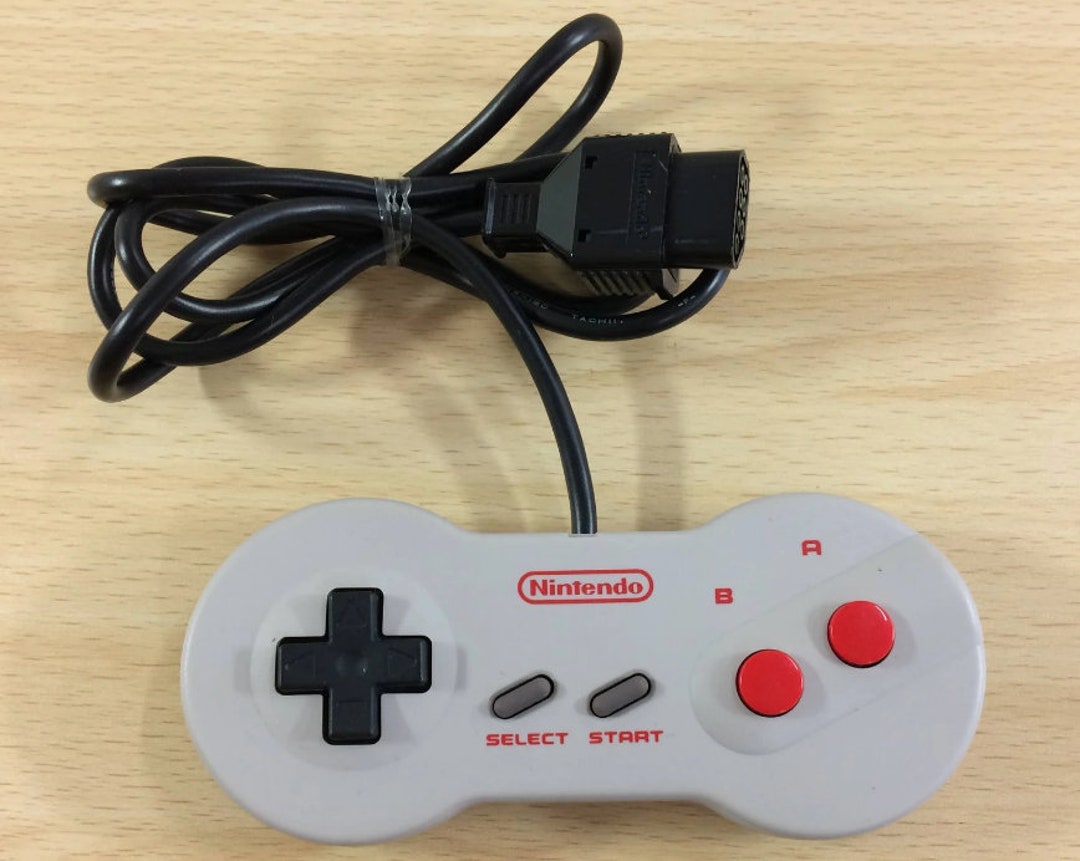 Nintendo Authentic "dogbone" Controller for AV New Famicom NES Console ...