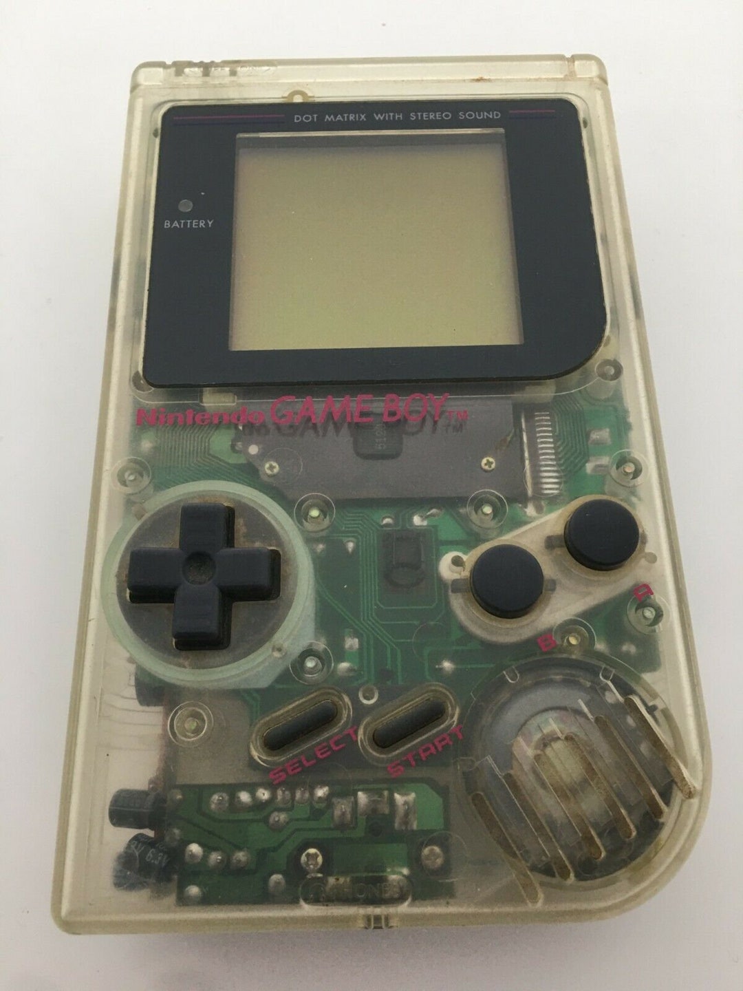 Nintendo Game Boy Original CLEAR Play It Loud DMG-01 100% OEM - Very ...