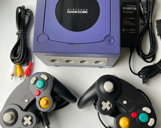 Nintendo Gamecube Indigo Console + Cords + Controllers Ready to Play ...