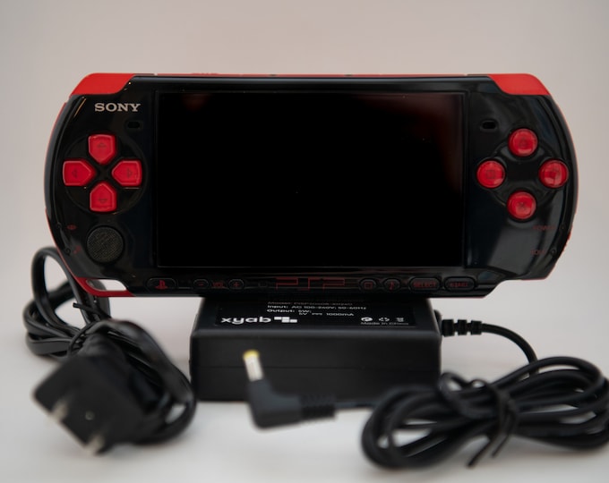 Black & Red Special Edition Sony PSP 3000 Console New Housing Shell - Etsy