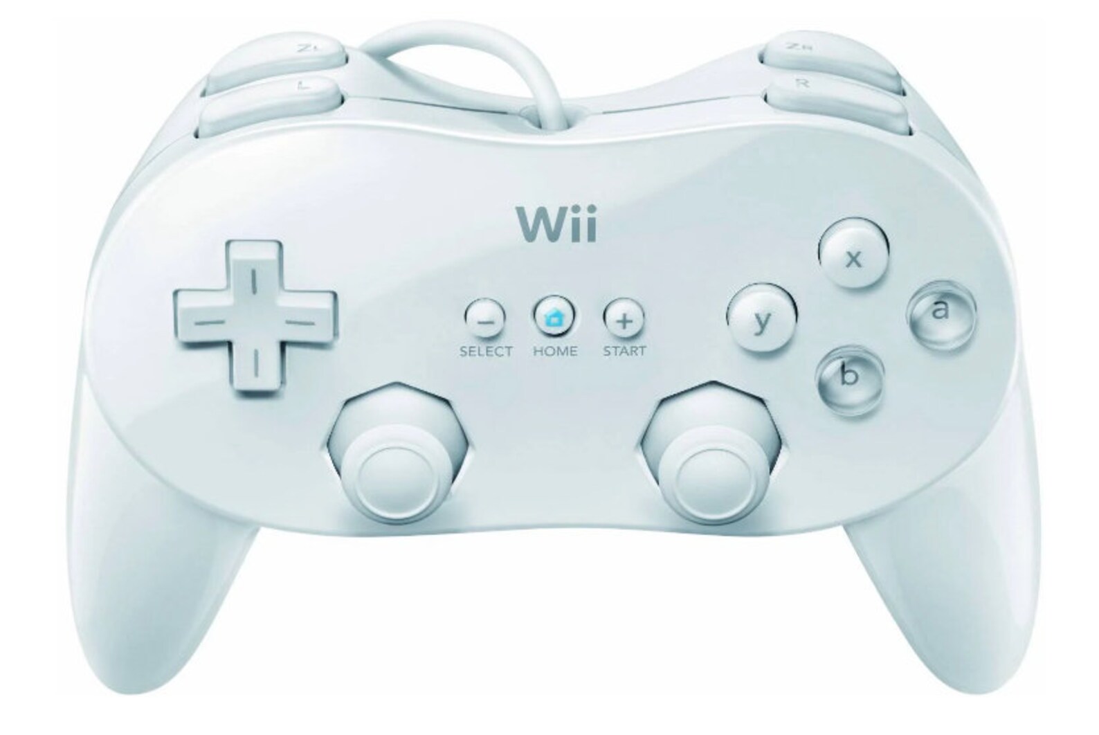 Authentic Original Nintendo Wii Classic Pro Remote Controller - White ...