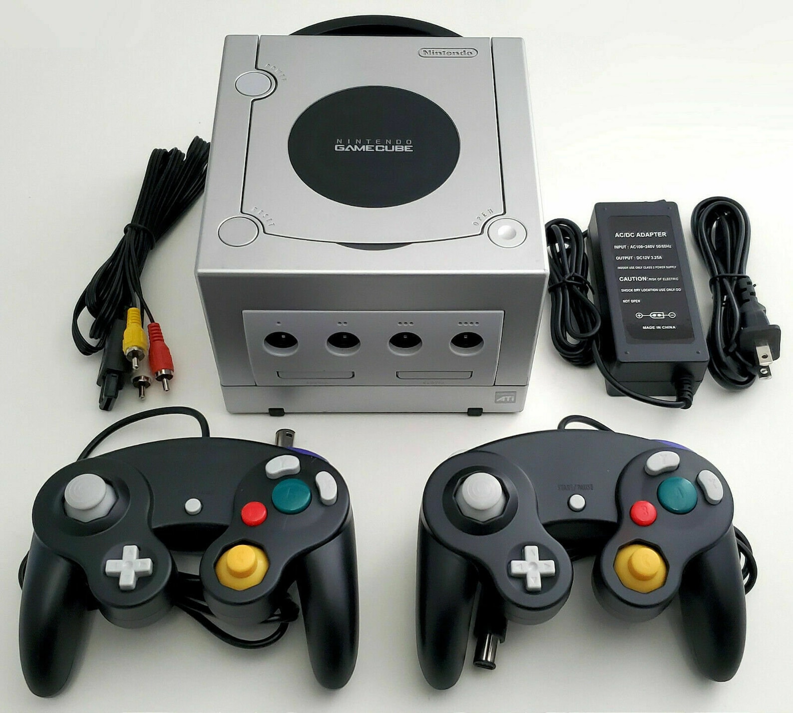 Nintendo Gamecube Silver Console Cords Controllers Ready - Etsy