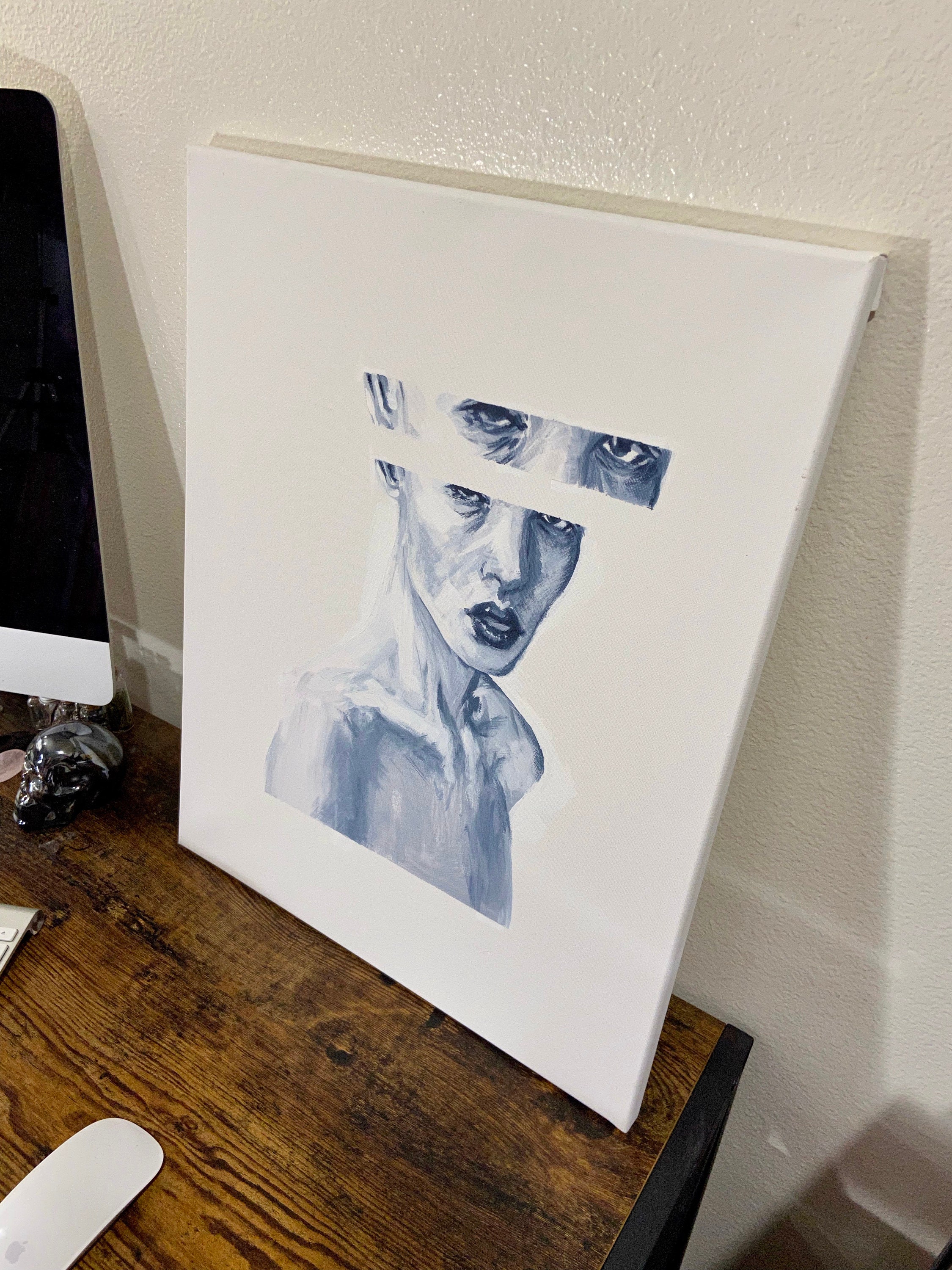 Split Acrylic Painting - Etsy