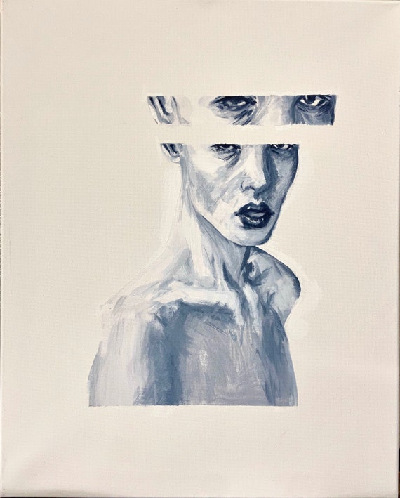 Split Acrylic Painting - Etsy