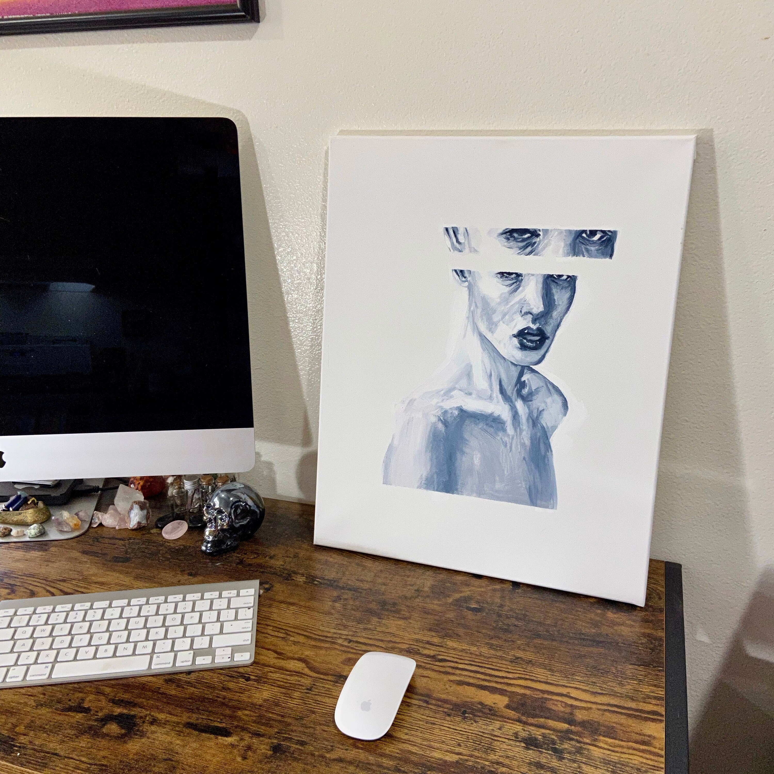 Split Acrylic Painting - Etsy