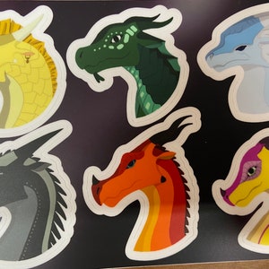Wings of Fire Sticker Sheets - Etsy