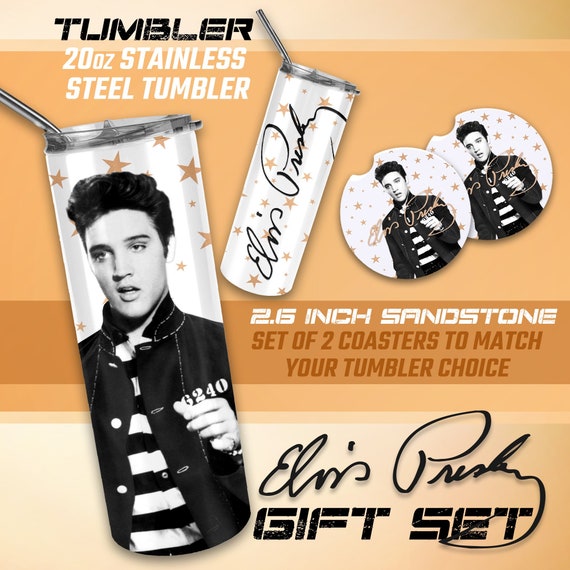 Elvis Tumbler Elvis Coasters Elvis Gifts Elvis Accessories | Etsy