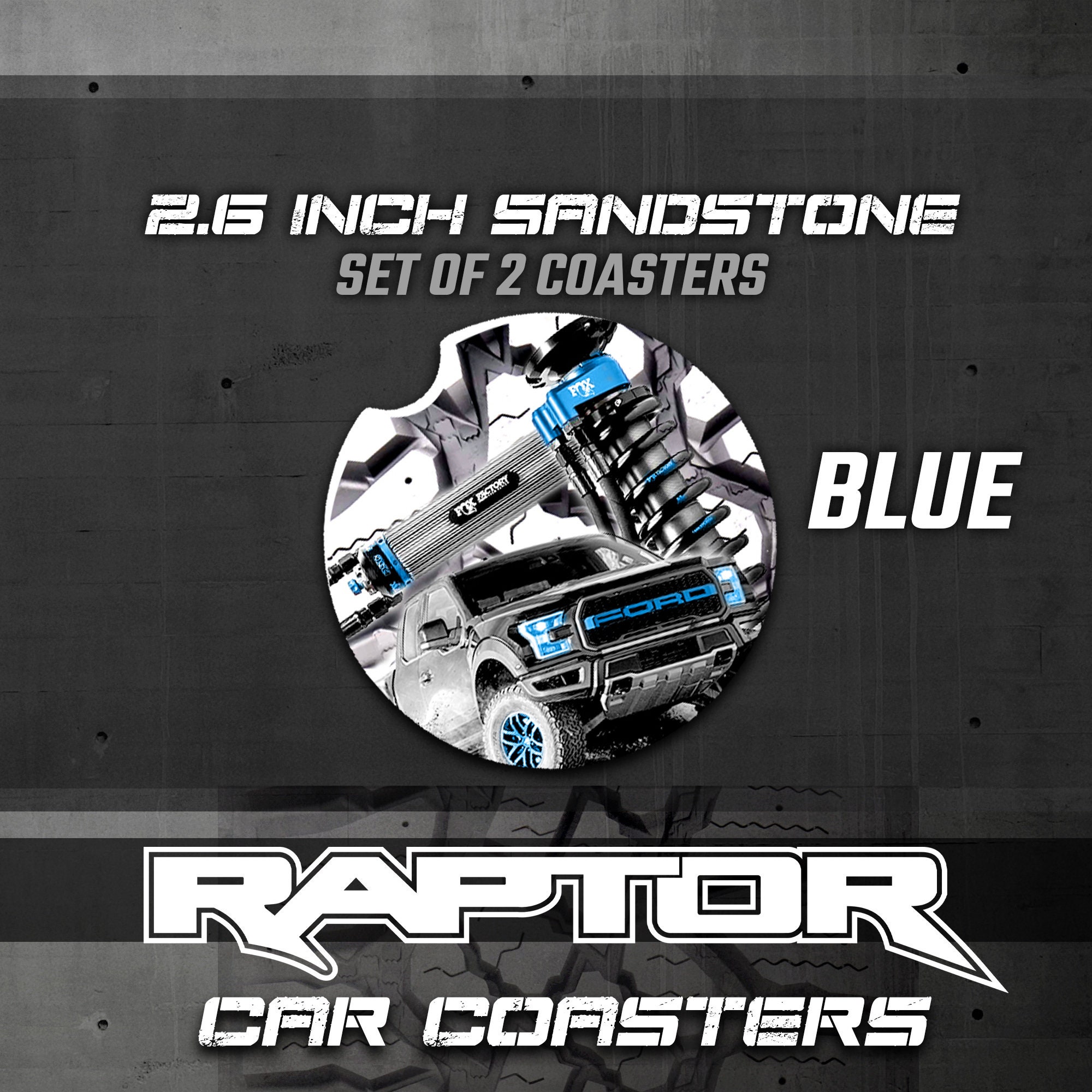 Raptor Car Coasters, Ford Raptor Car Coasters, F150 Sandstone Car ...