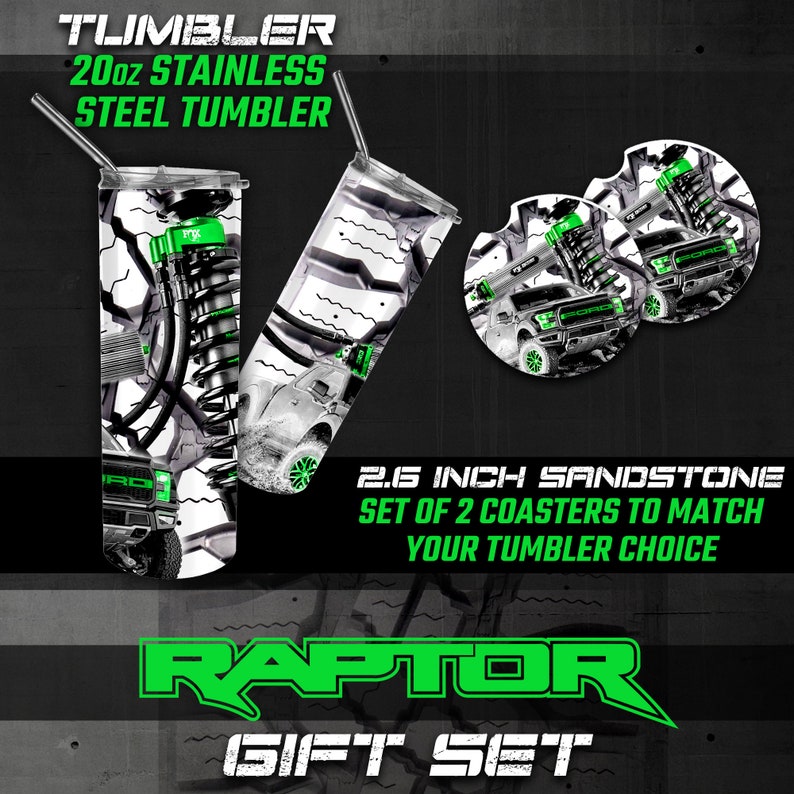Raptor Tumbler, Ford Raptor Car Coasters, Ford Raptor Gifts, Raptor ...