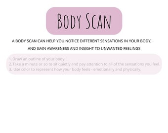 Body Scan Worksheet - Etsy