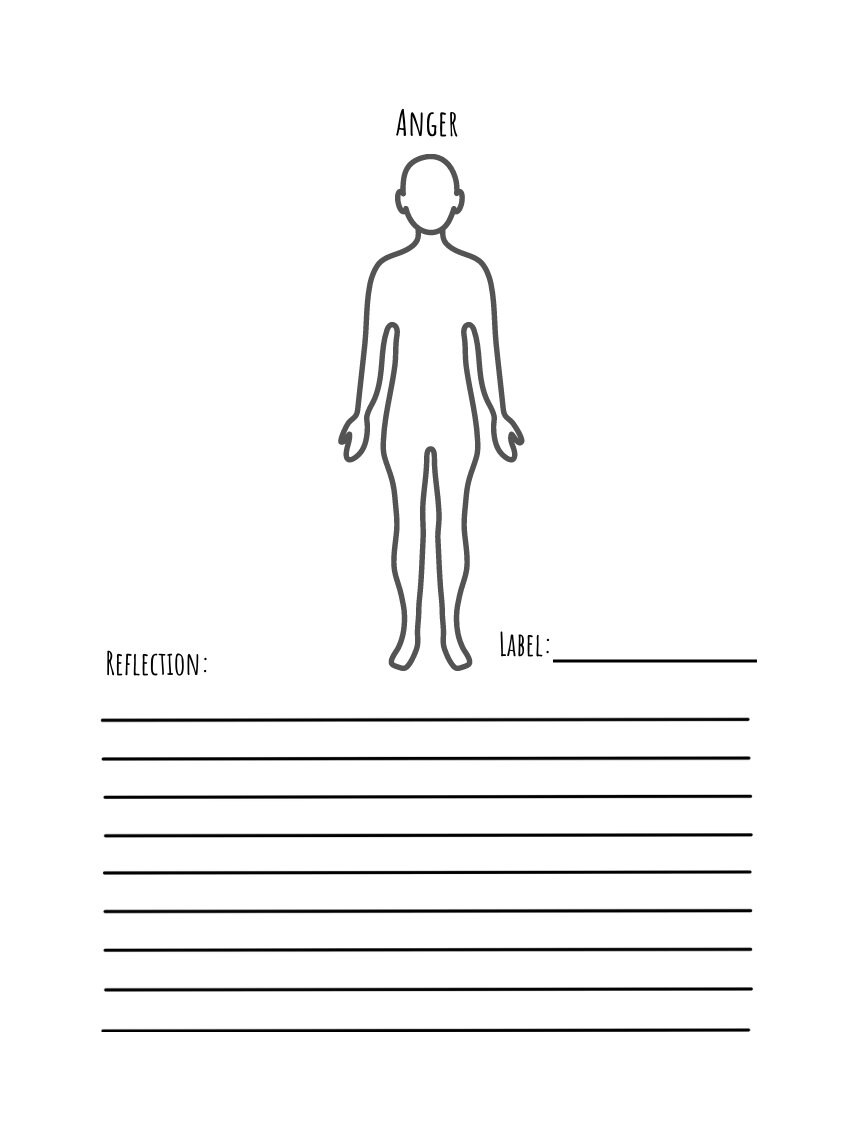 Body Scan - Awareness of Felt Sense Workbook | Self-reflection ...