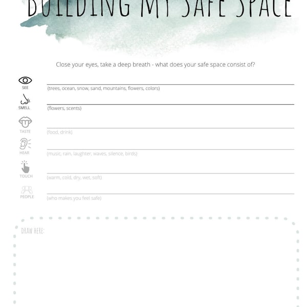 Body Scan Awareness of Felt Sense Workbook Self-reflection Mindfulness ...