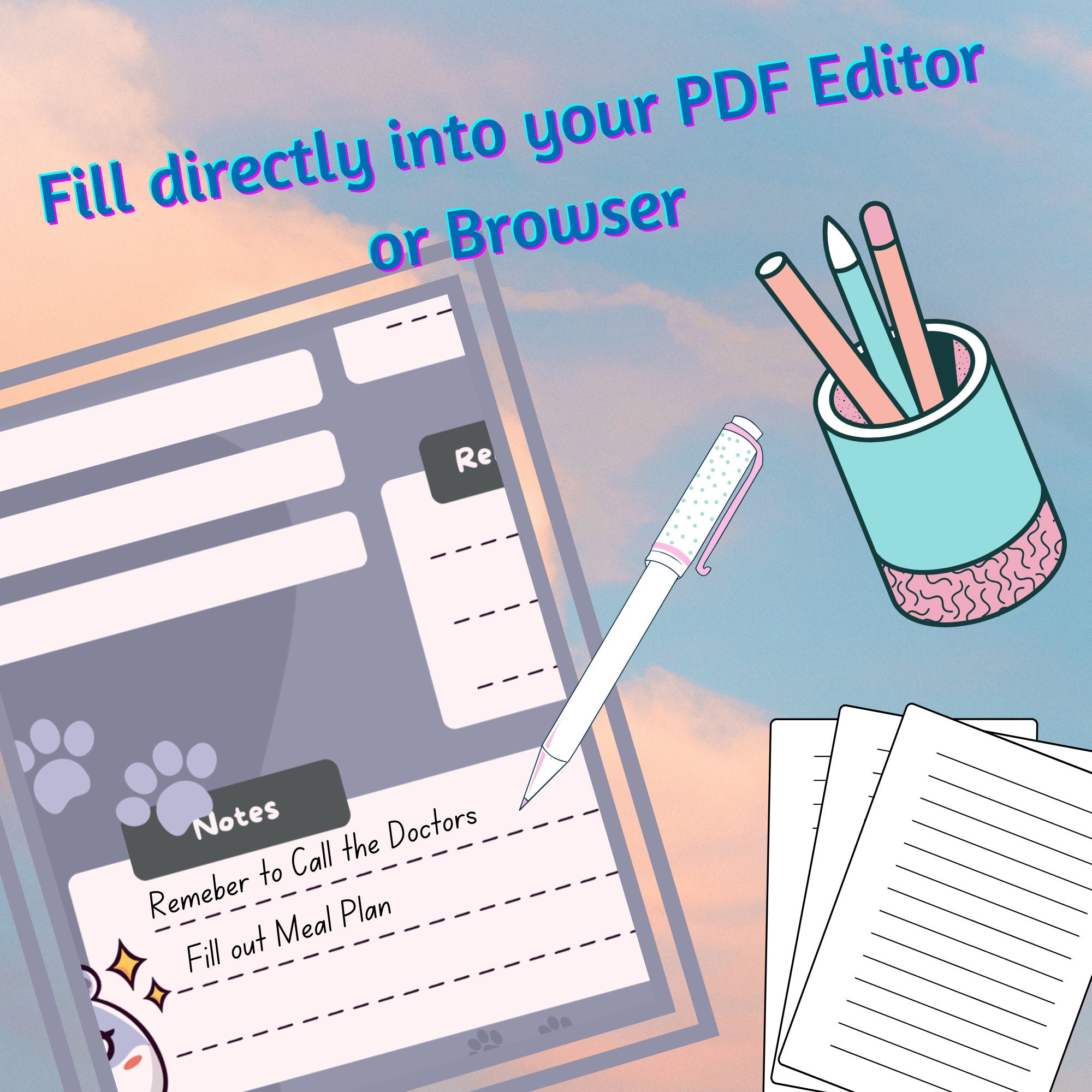 Whisker Whimsy To-do List Template: Stay Purrfectly Organized - Etsy