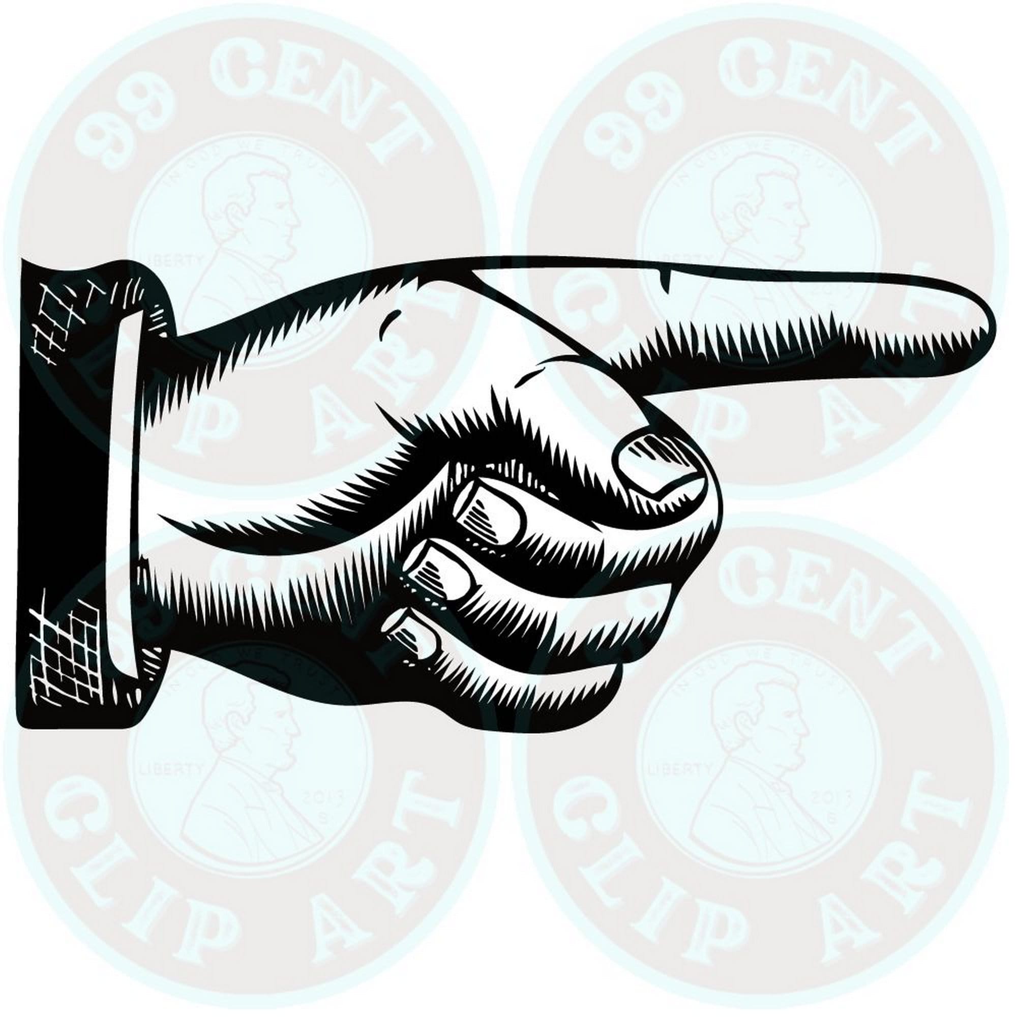 Retro Hands SVG Bundle: Classic Pointing Finger Designs - Etsy