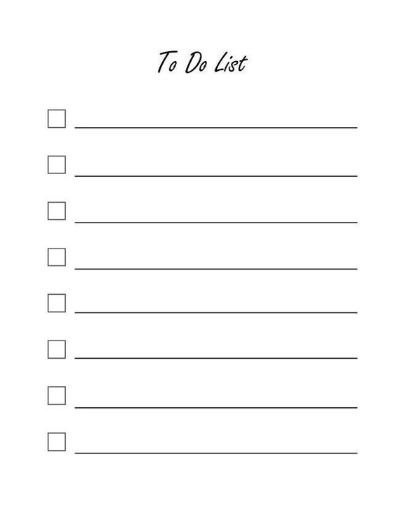 Organization Checklist | Etsy