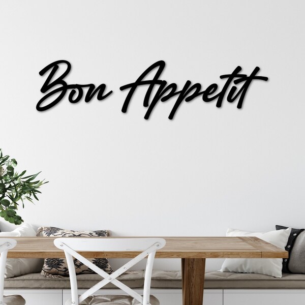 Bon Appetit Sign - Etsy