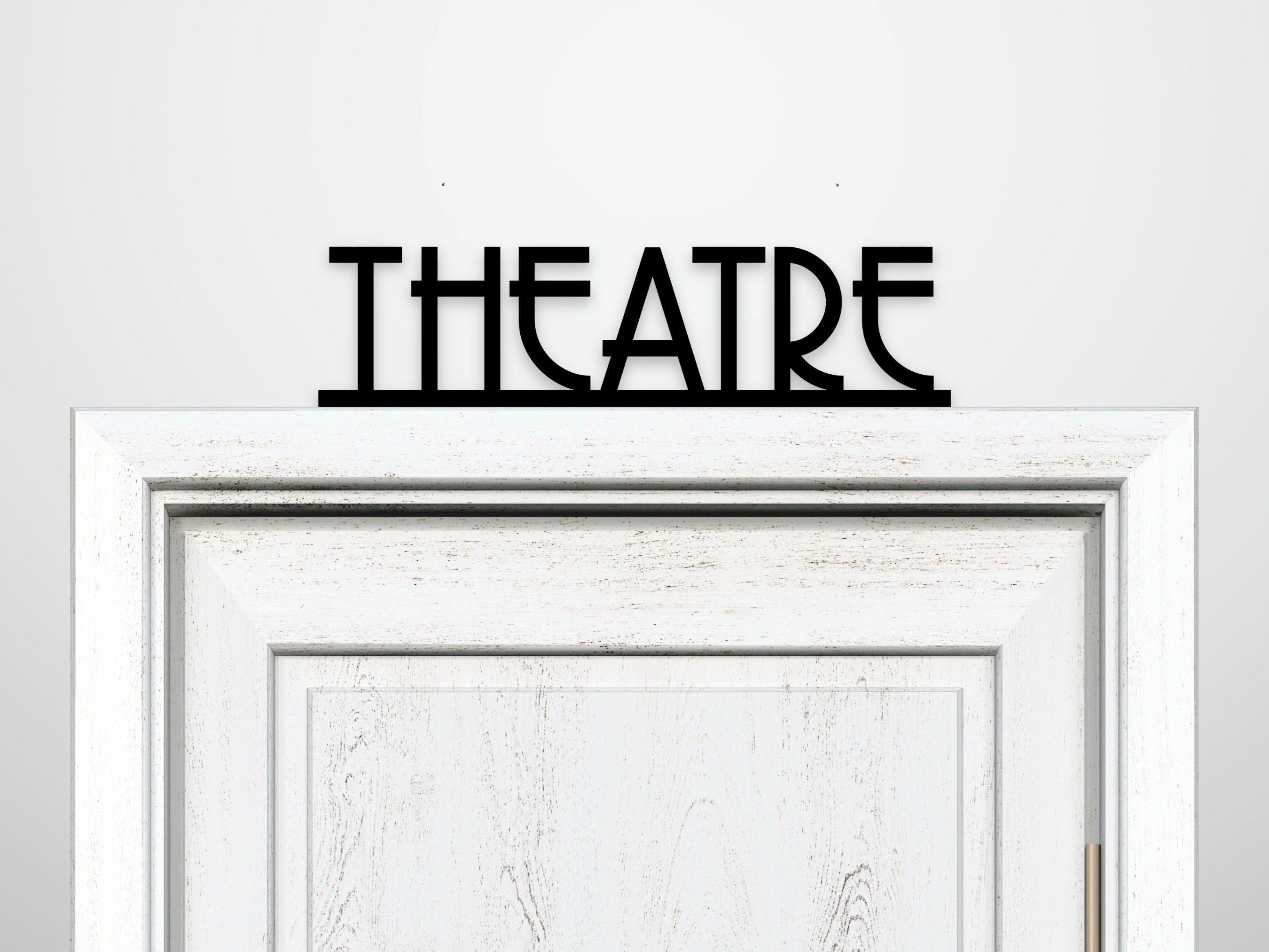 Metal Vintage Theatre Sign Art Deco Cinema Decor Retro Home Theater Art ...