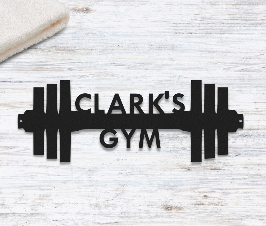 Personalized Home Gym Signs for Workout Room Personalized Metal Sign ...