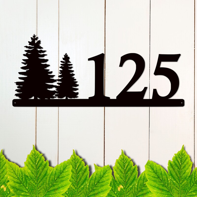 Rustic Metal Address Sign - Etsy