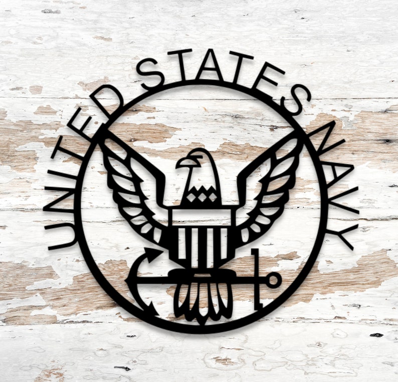 Military Sign Navy Metal Wall Emblem Military Gifts for - Etsy