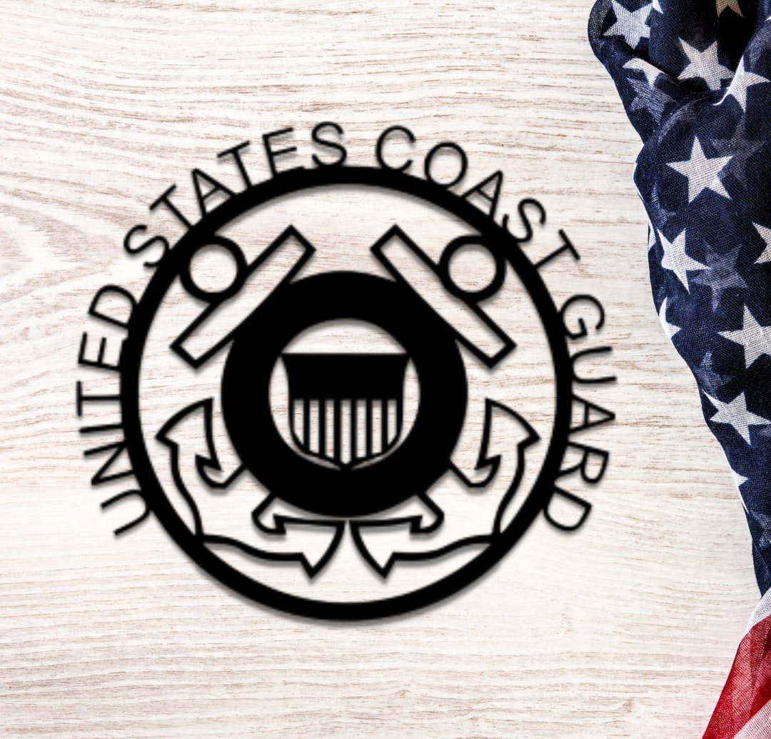 Metal Coast Guard Sign Military Decor Christmas Gift for Men and Women ...