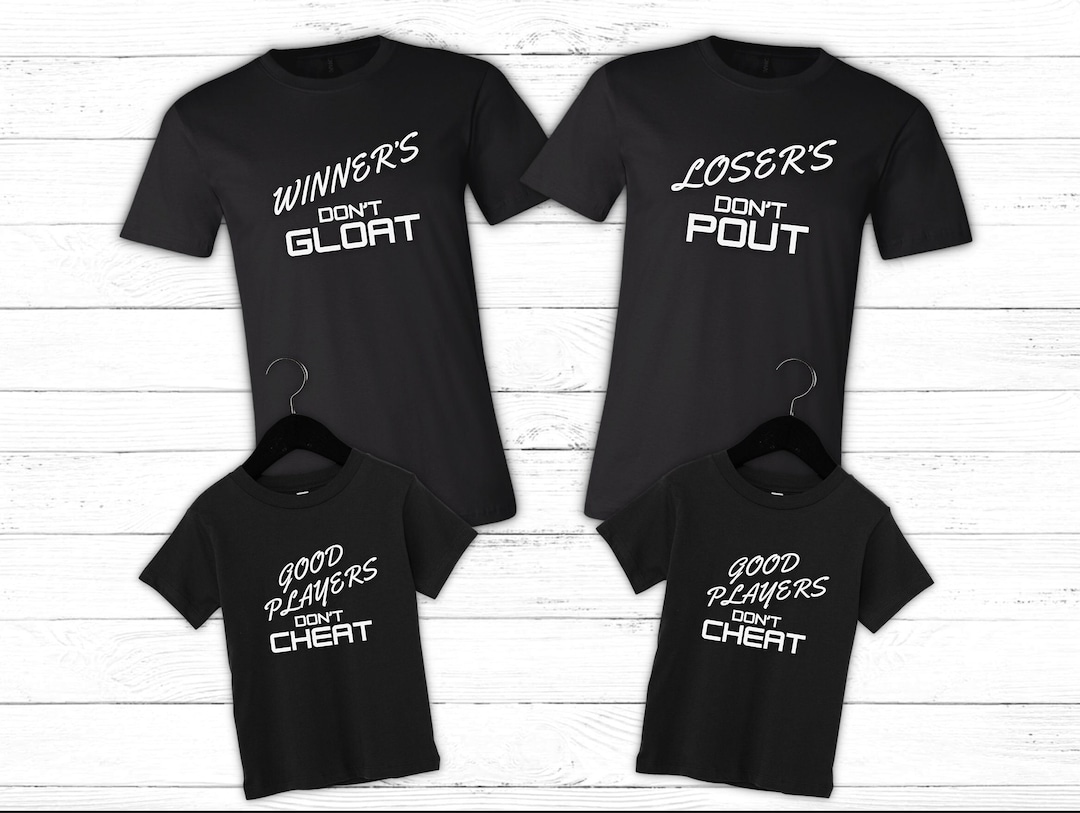 Winners Don't Gloat Losers Don't Pout Good Players - Etsy