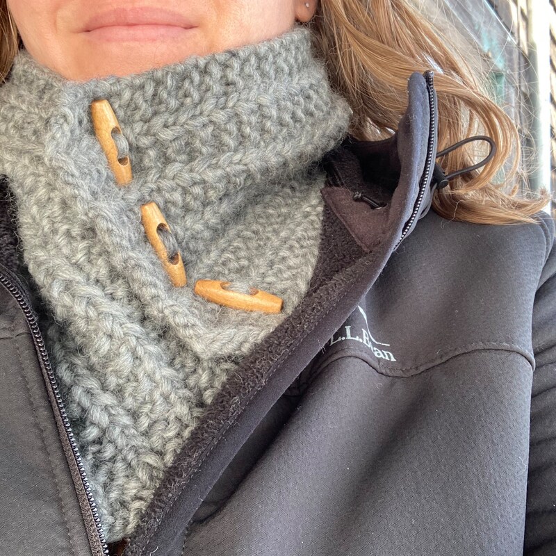 3 Button Scarf - Etsy