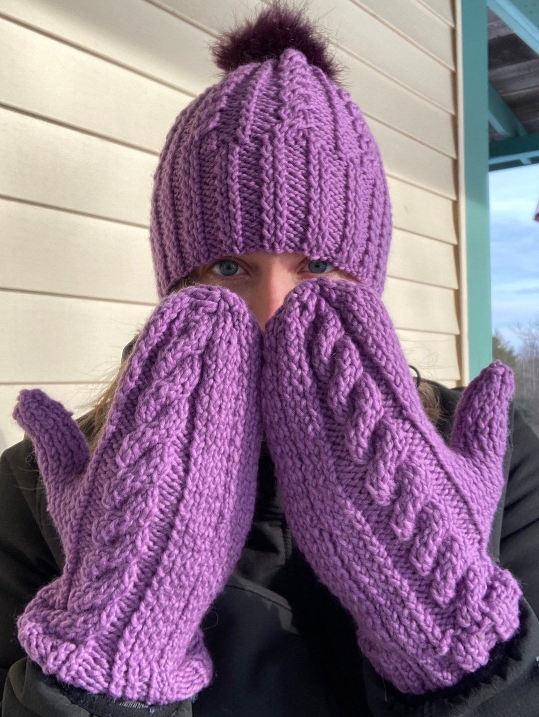 Hat & Mitten/glove Sets - Etsy