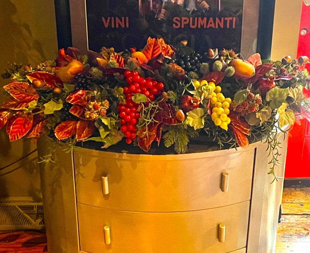 Made to Order XXL Tuscan Fruit Centerpiece: Grape & Sugared Fruit Table ...